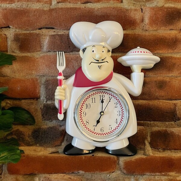 Red Kitchen Clock - Etsy