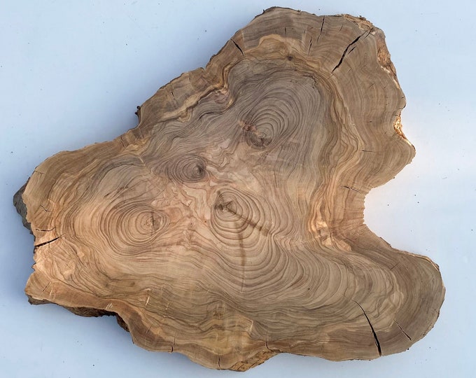 Olive Wood Slab, 17"x15"x1.2" Epoxy Resin Wood, Live Edge Wood Slab ...