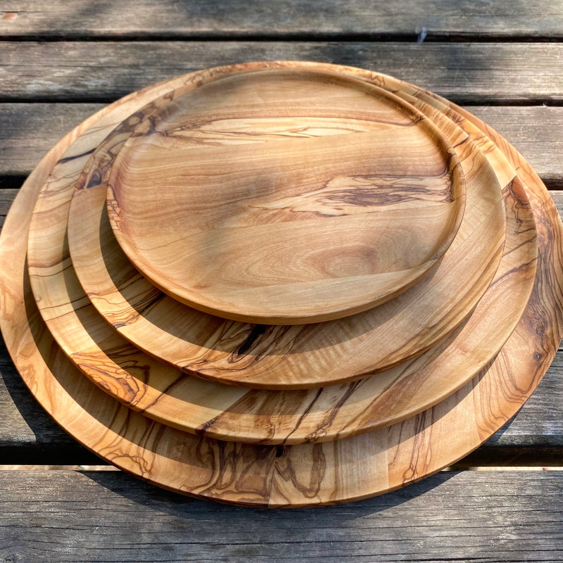 Hand Carved Wood Food Plate - Etsy