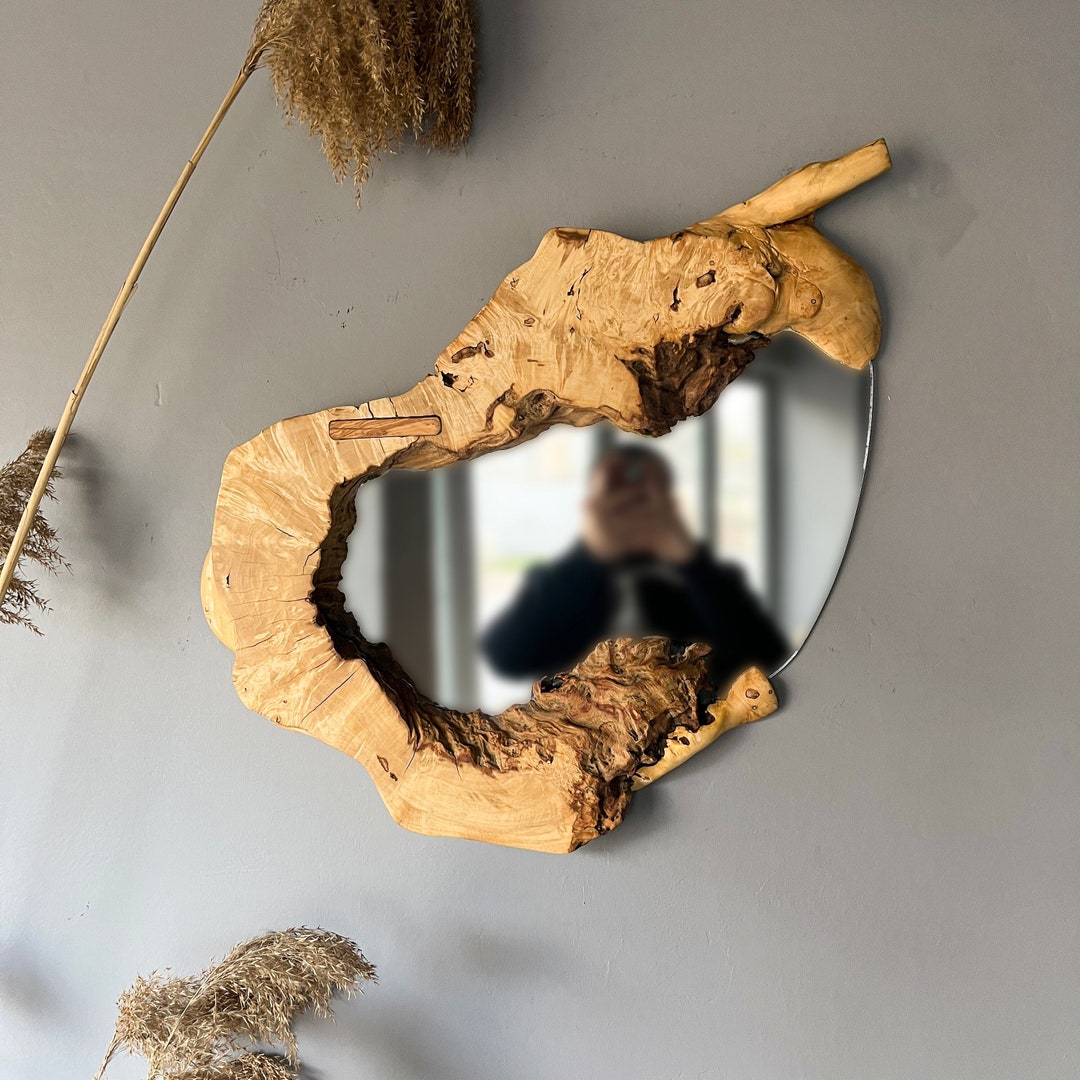 Custom Made & Wood Wall Mirror Unique Wood Wall Mirror - Etsy