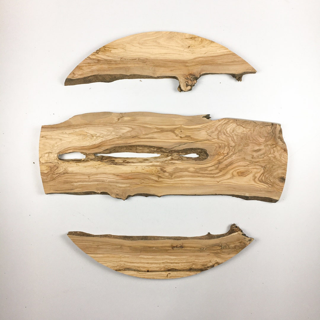 27 Inch Olive Wood Slab for DIY Art, Live Edge Wood Slab, Epoxy Resin ...
