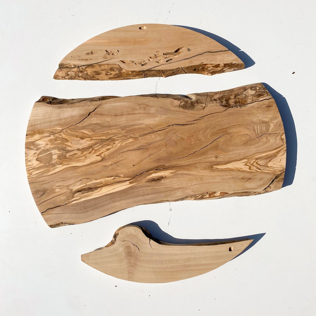 Olive Wood Slab for DIY Art, Live Edge Wood Slab, Epoxy Resin Wood ...
