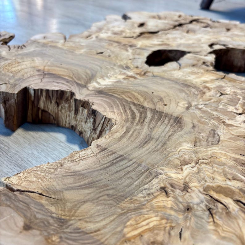 Turkish Olive Wood Slab: 30" Live Edge Burl Wood Slice - Etsy