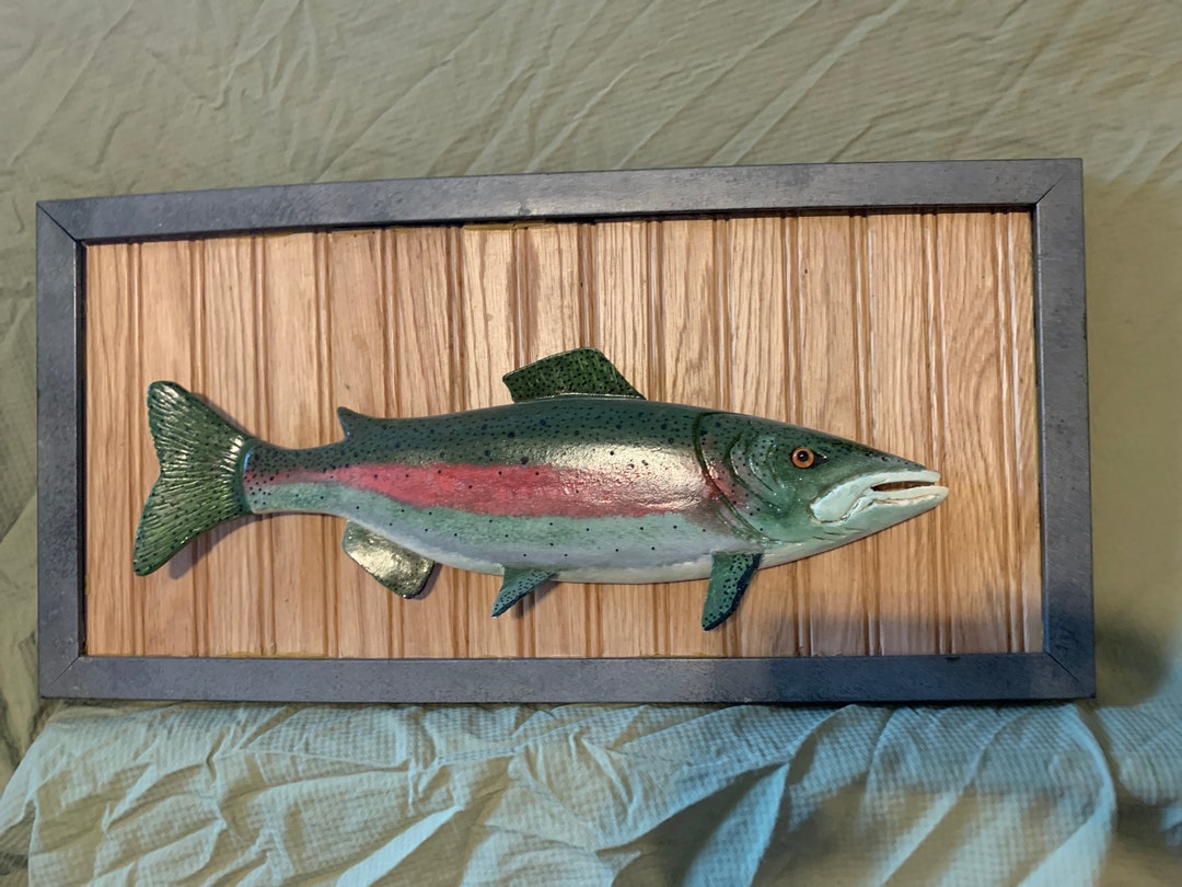 Rainbow Trout Wall Plaque - Etsy
