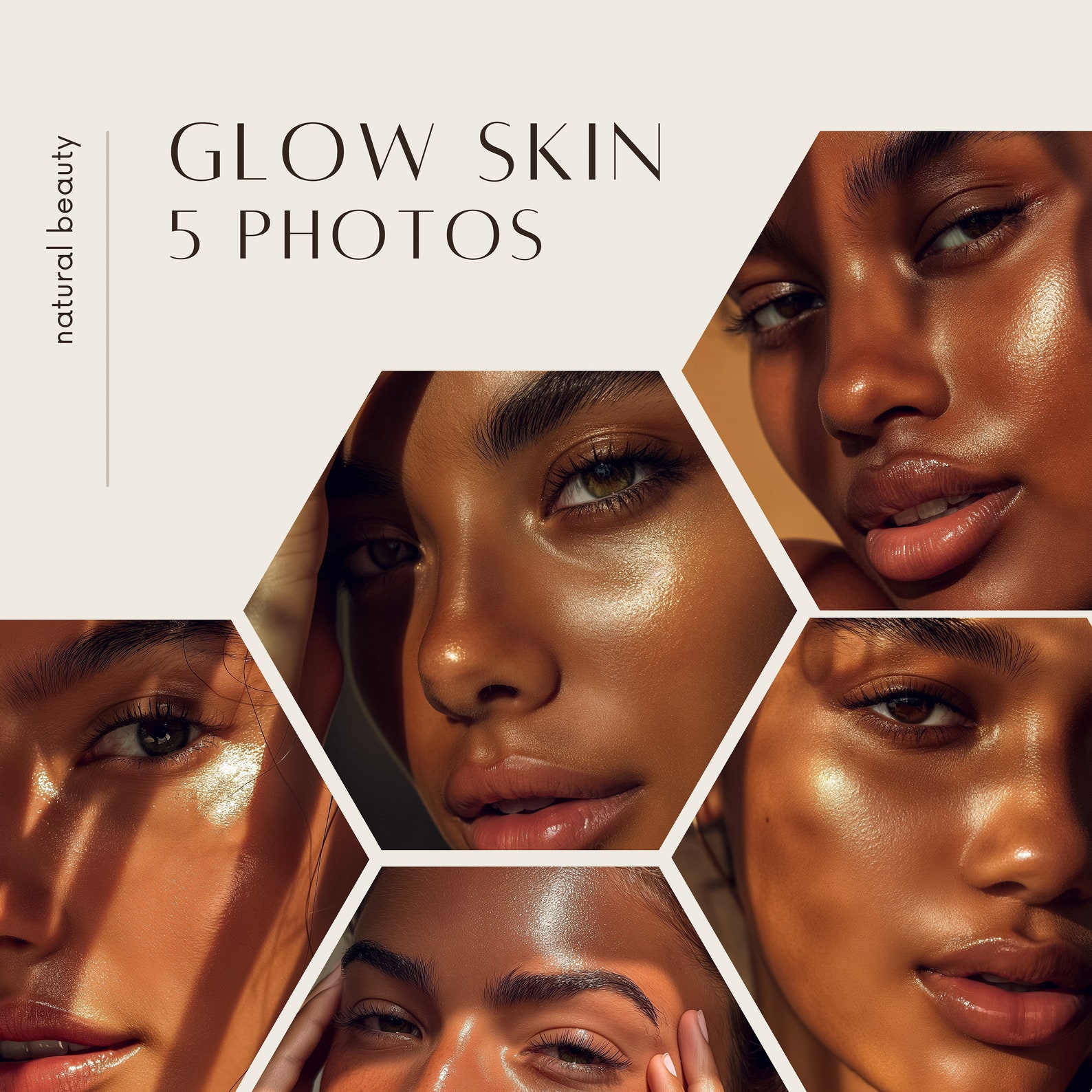 Glow Women Stock Images \ Skincare Beauty, Natural, Facial \ Photos for ...