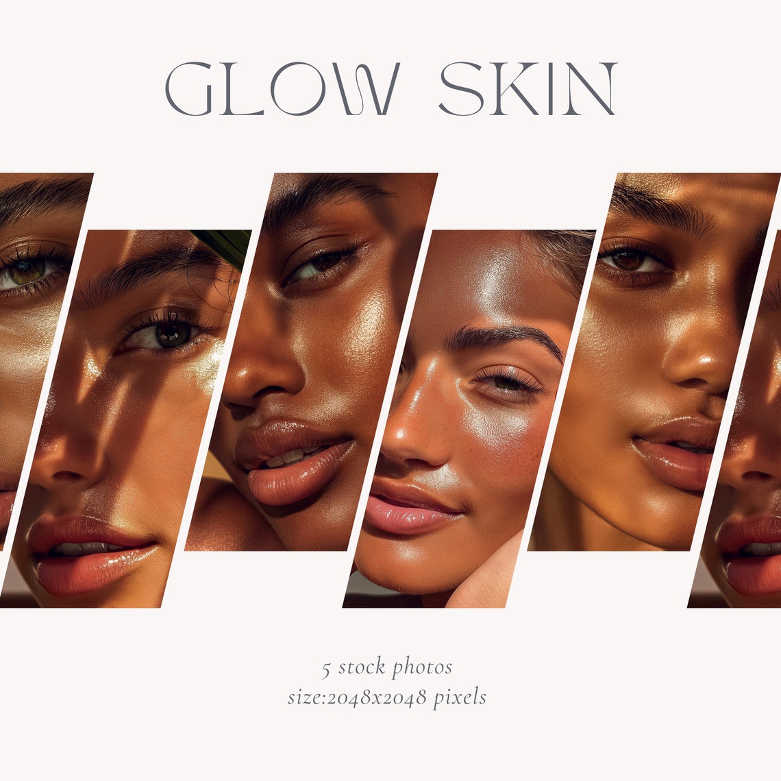 Glow Women Stock Images \ Skincare Beauty, Natural, Facial \ Photos for ...