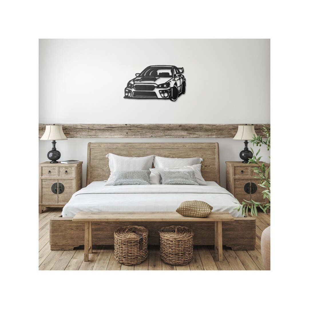 Subaru WRX Silhoutte Garage Metal Wall Art Subaru WRX Custom Sign ...