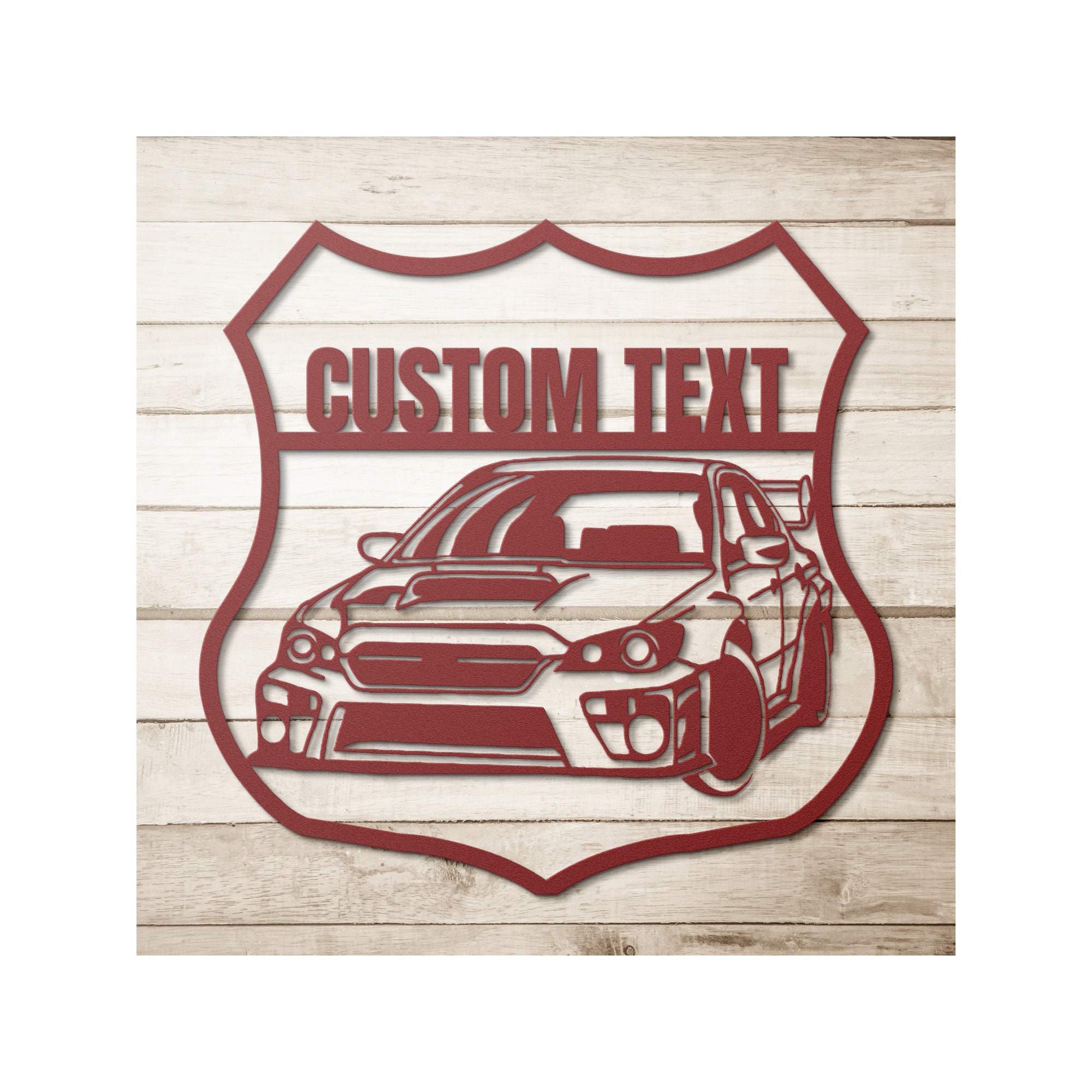 Subaru WRX Personalized Garage Metal Wall Art Subaru WRX Custom Sign ...