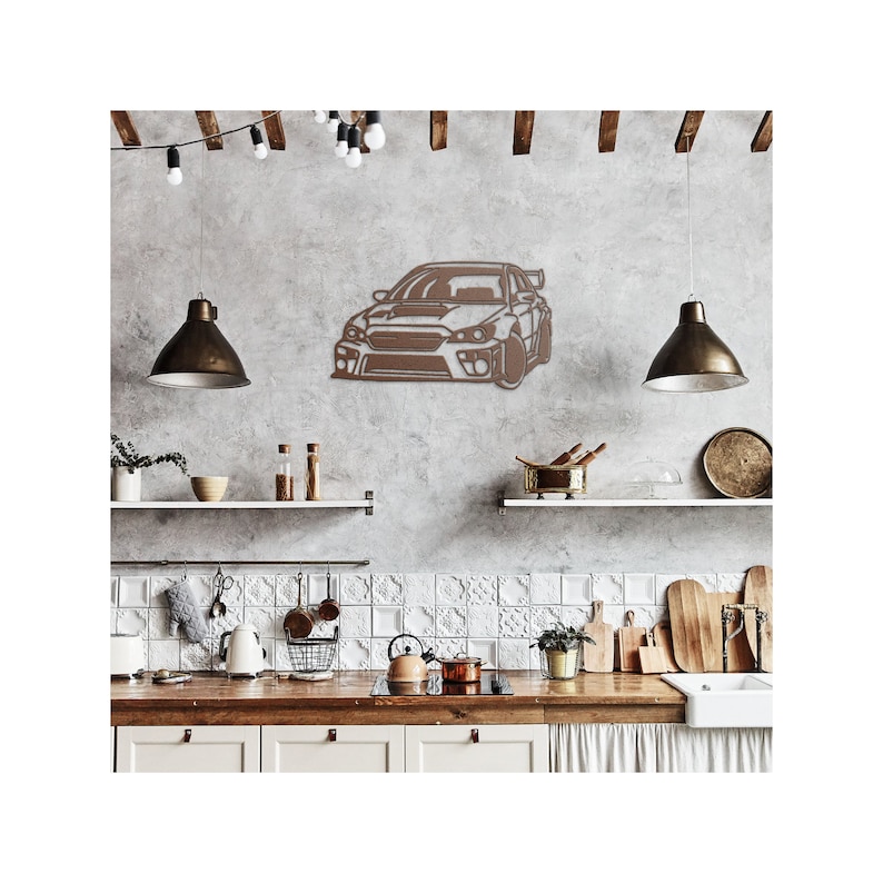Subaru WRX Silhoutte Garage Metal Wall Art Subaru WRX Custom - Etsy