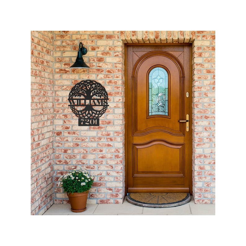 Personalized Metal Address Sign for House | House Numbers | Modern ...