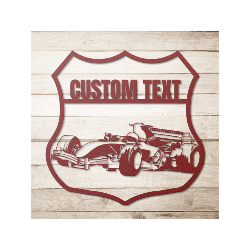 Formula 1 Garage Metal Wall Art | Formula F1 Silhoutte | F1 Decor | Car ...