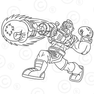 Akedo Cartoon Coloring Pack (CHUX, Shreddy Bear, Crackup, & Buster ...