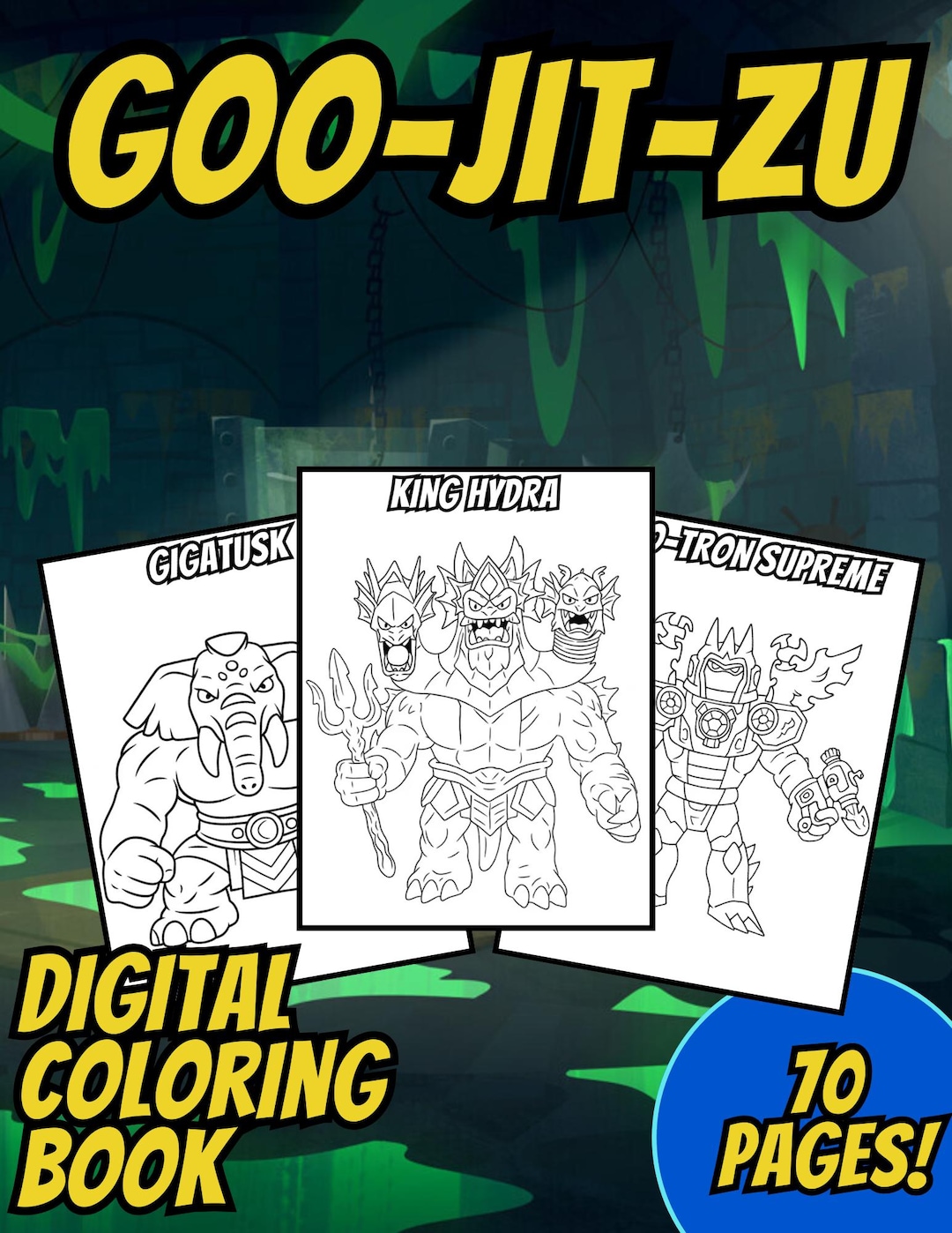 Goo-jit-zu Coloring Book | 70 Pages! | Fan Made | Digital Download - Etsy