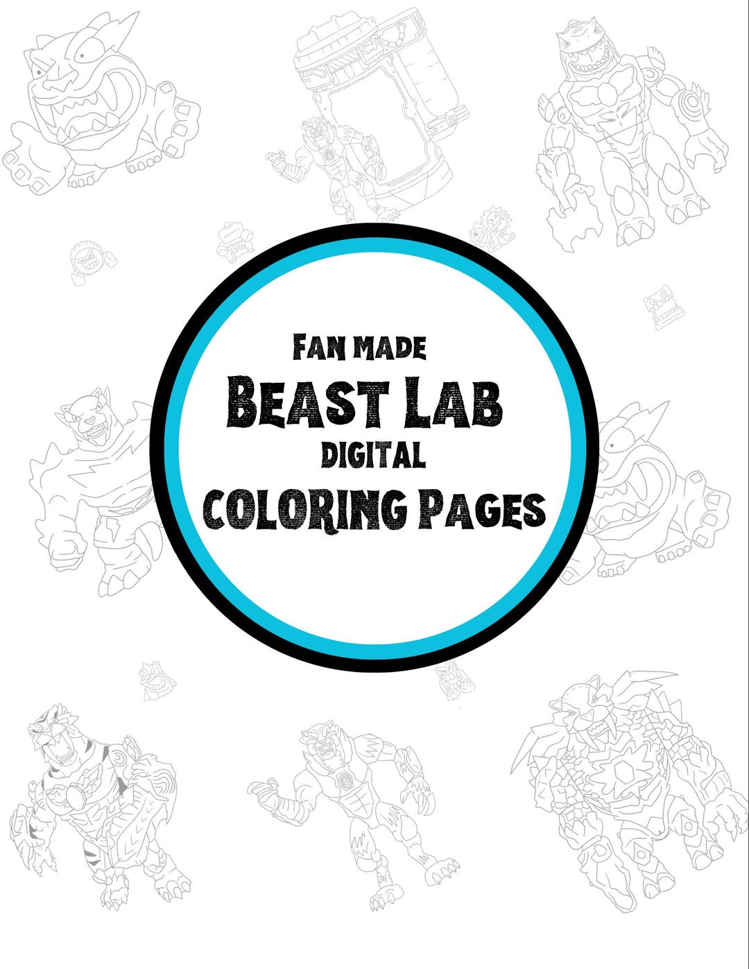 Fan Made Creature Lab Coloring Pages Digital Download! Full for ...