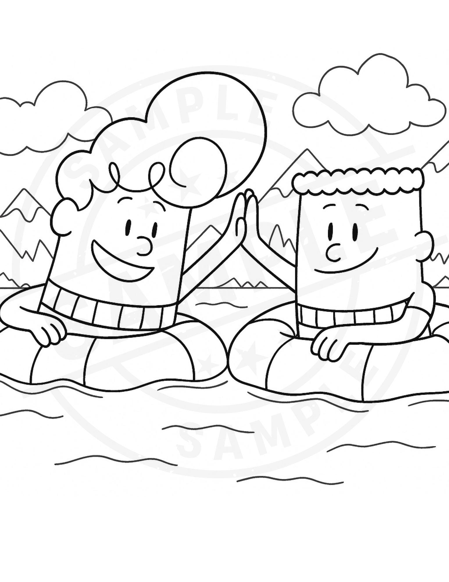 Captain Underpants Coloring Book | 25 Pages! | Digital Download (fan ...