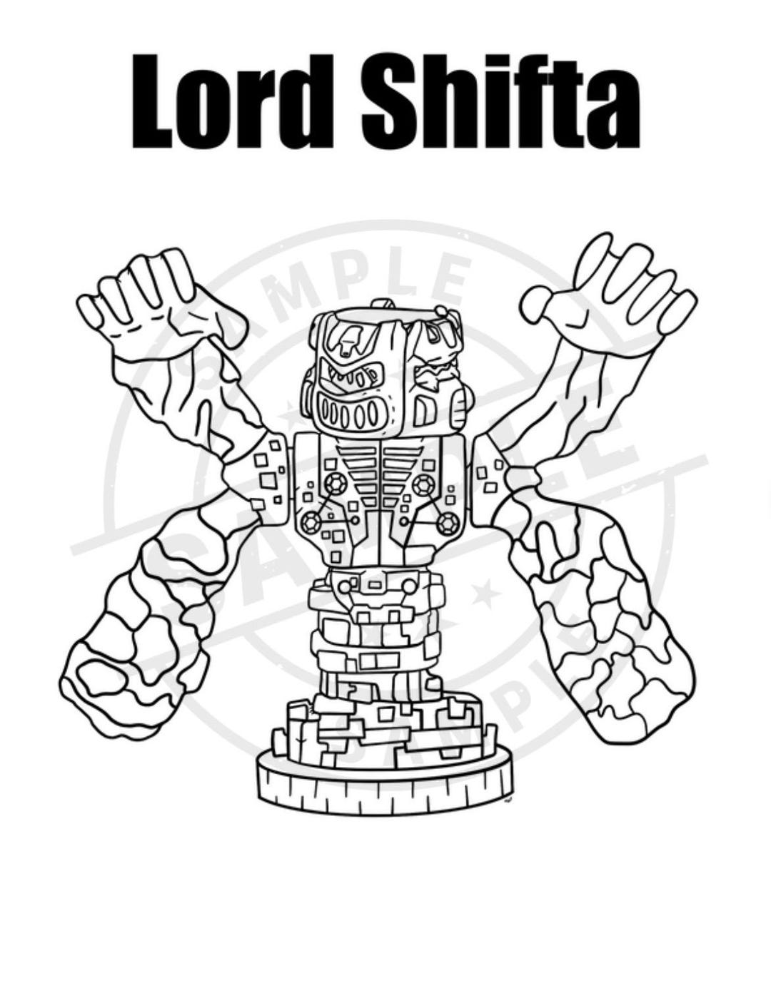 Lord Shifta Akedo Coloring Page - Etsy