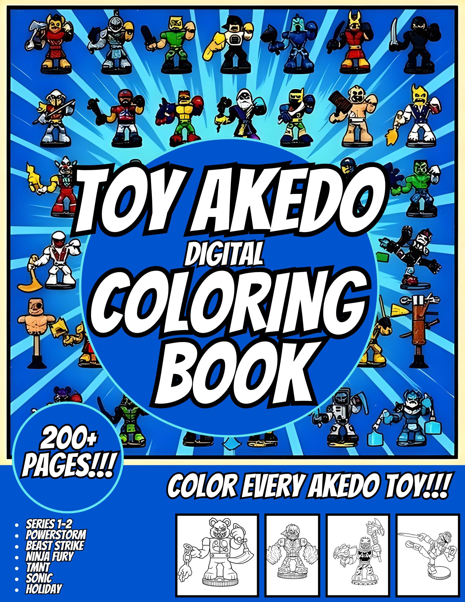 Toy Akedo Coloring Book | Digital Download | 200+ Akedos!!! | Fan Made ...