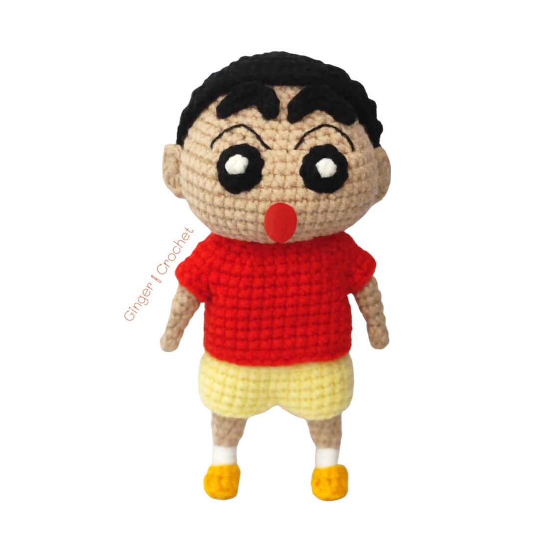 DIGITAL Crayon Shin Chan Shinnosuke Nohara Crochet Pattern DIGITAL Crayon Shin Chan Shinnosuke Nohara Crochet Pattern