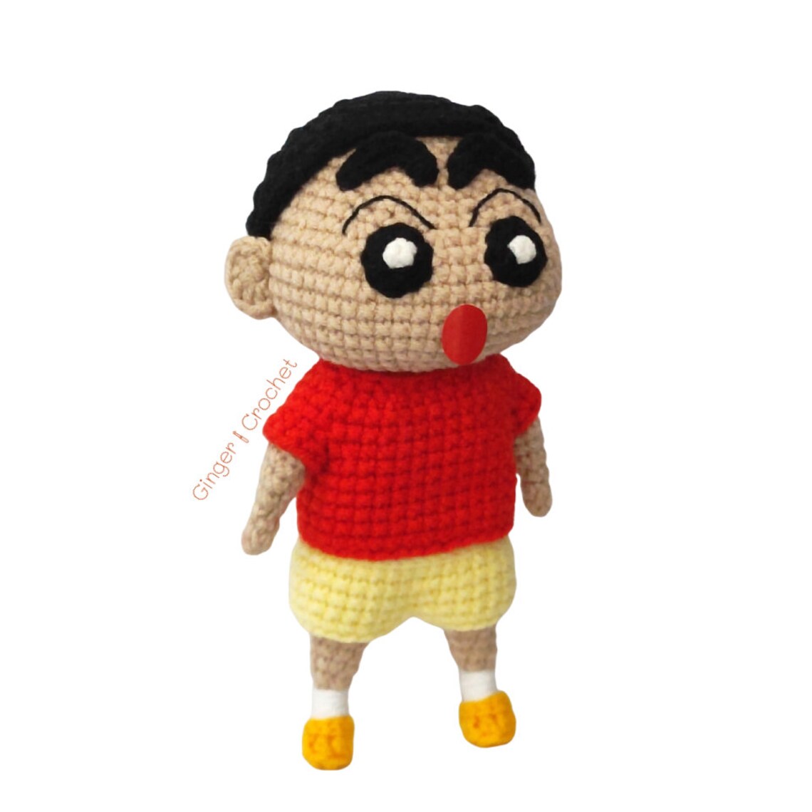 DIGITAL Crayon Shin Chan Shinnosuke Nohara Crochet Pattern - Etsy