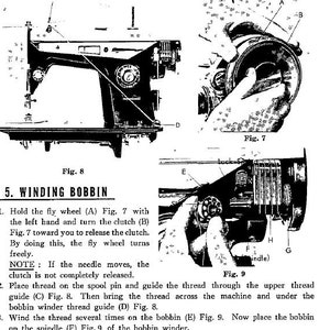 Emdeko Zig Zag Craftmanship Sewing Machine Instruction Owner's Manual ...