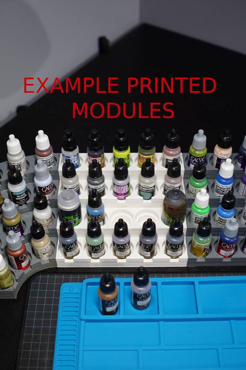 Miniature Paints Modular Magnetic Paint Station 3D Model STL - Etsy