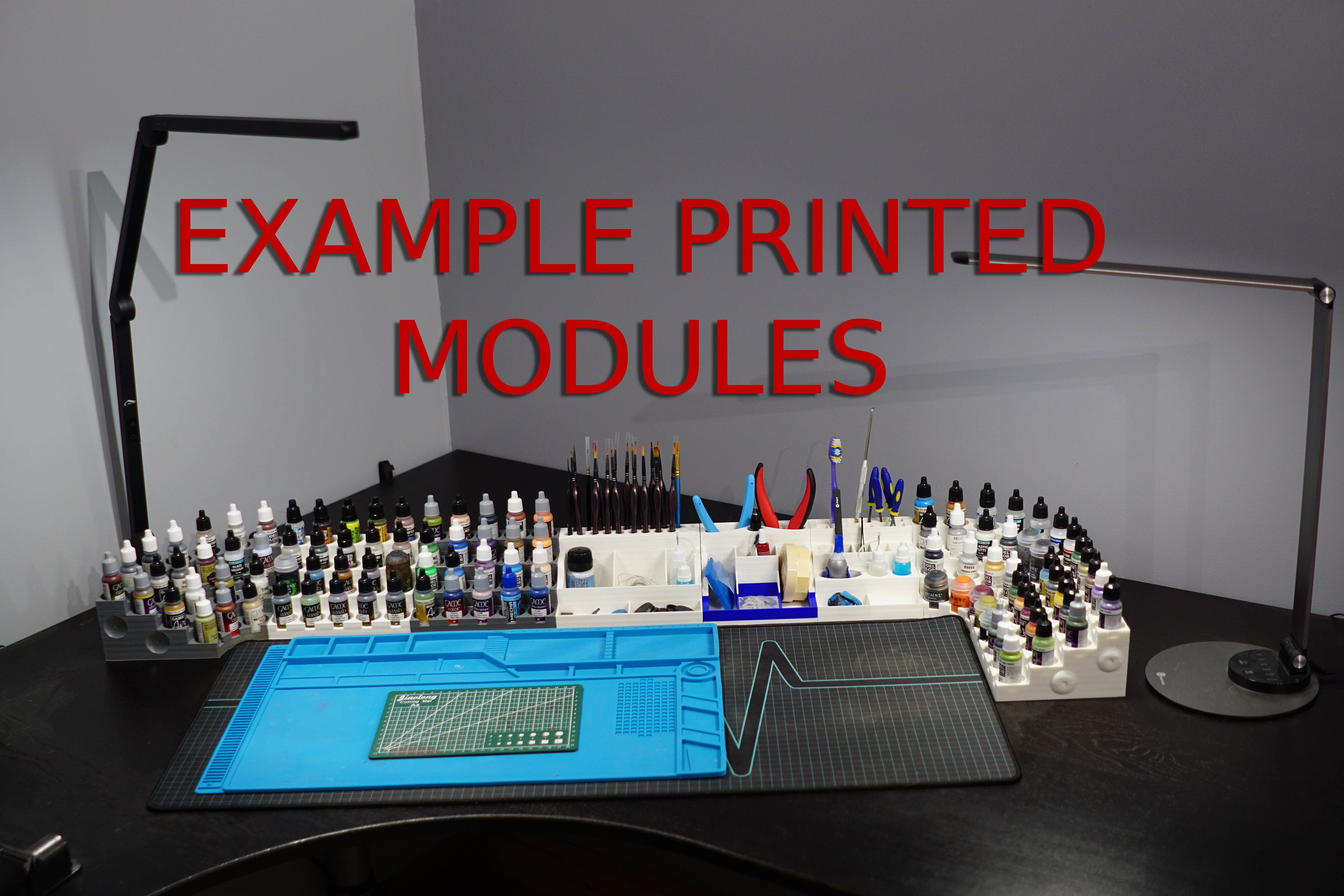 Miniature Paints Modular Magnetic Paint Station 3D Model STL - Etsy