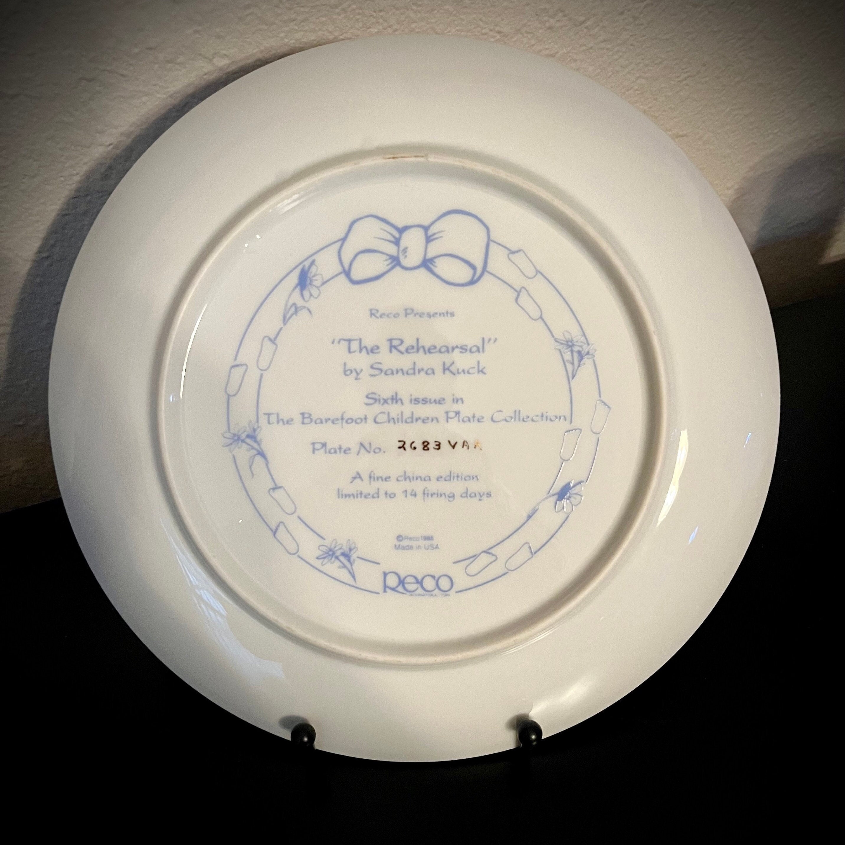 The Rehearsal Barefoot Children Collection by RECO Collector Plate - Etsy