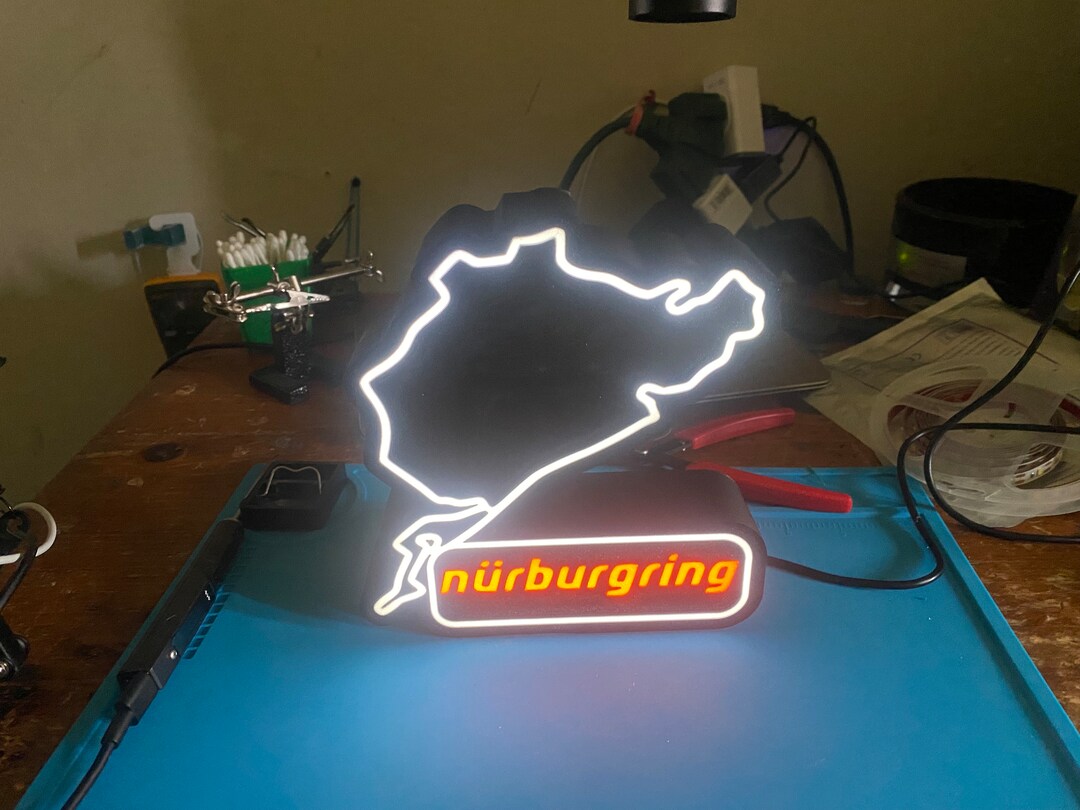 Nurburgring LED Sign - Great for Sim or Gaming Rooms!!!! - Etsy