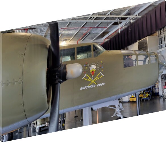 B25-B Doolittle Raider ruptured Duck 24x36 Thin Framed Canvas Print - Etsy