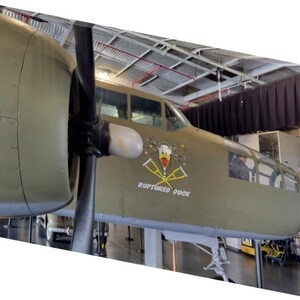 B25-B Doolittle Raider "ruptured Duck" 24"x36" Thin Framed Canvas Print ...