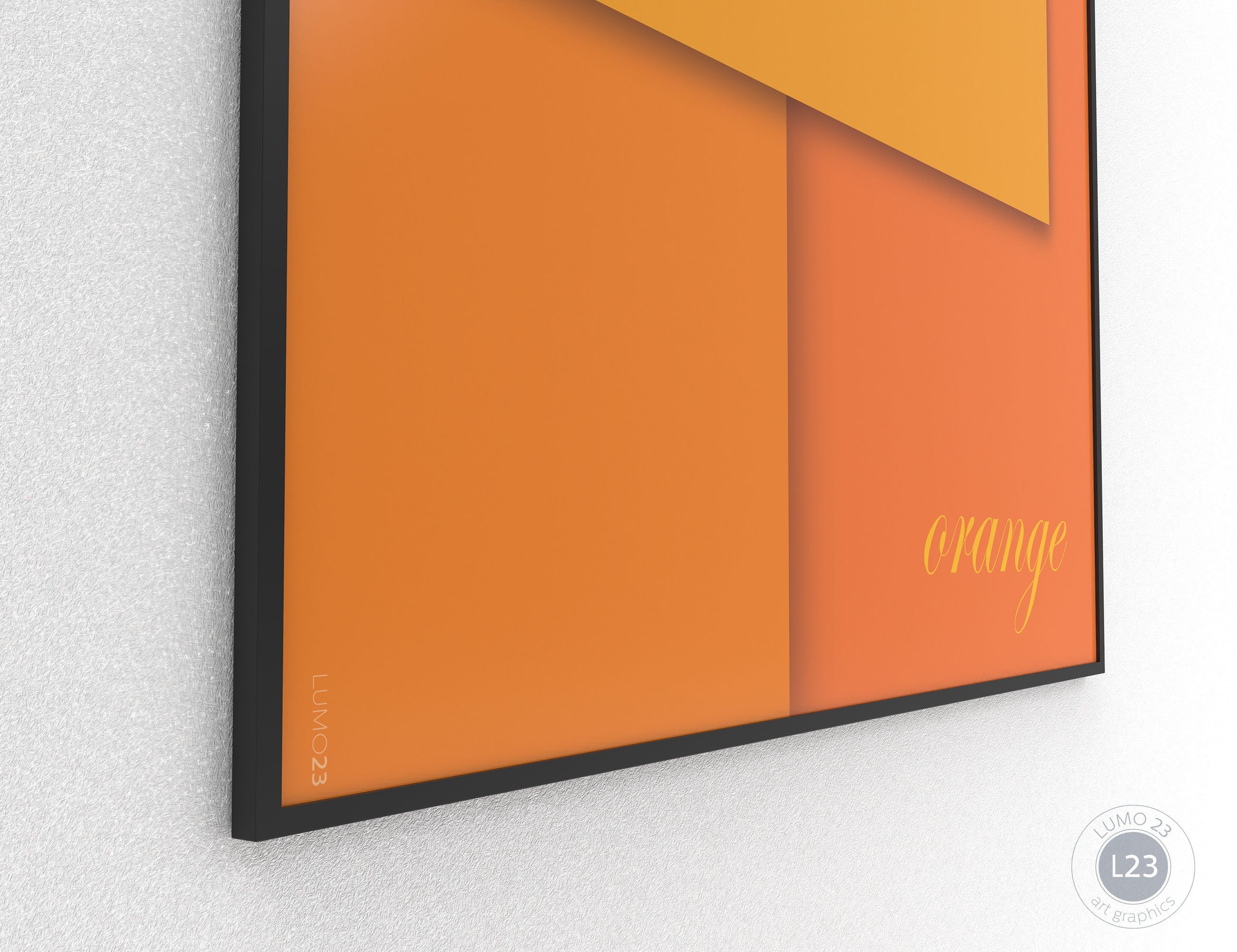 Orange Color Poster Graphic Design Print Digital Printable Poster ...