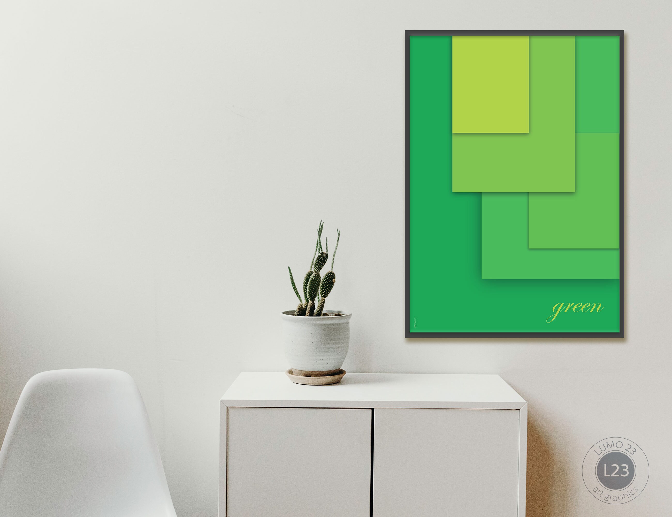 Green Color Poster Graphic Design Print Digital Printable Poster Green ...