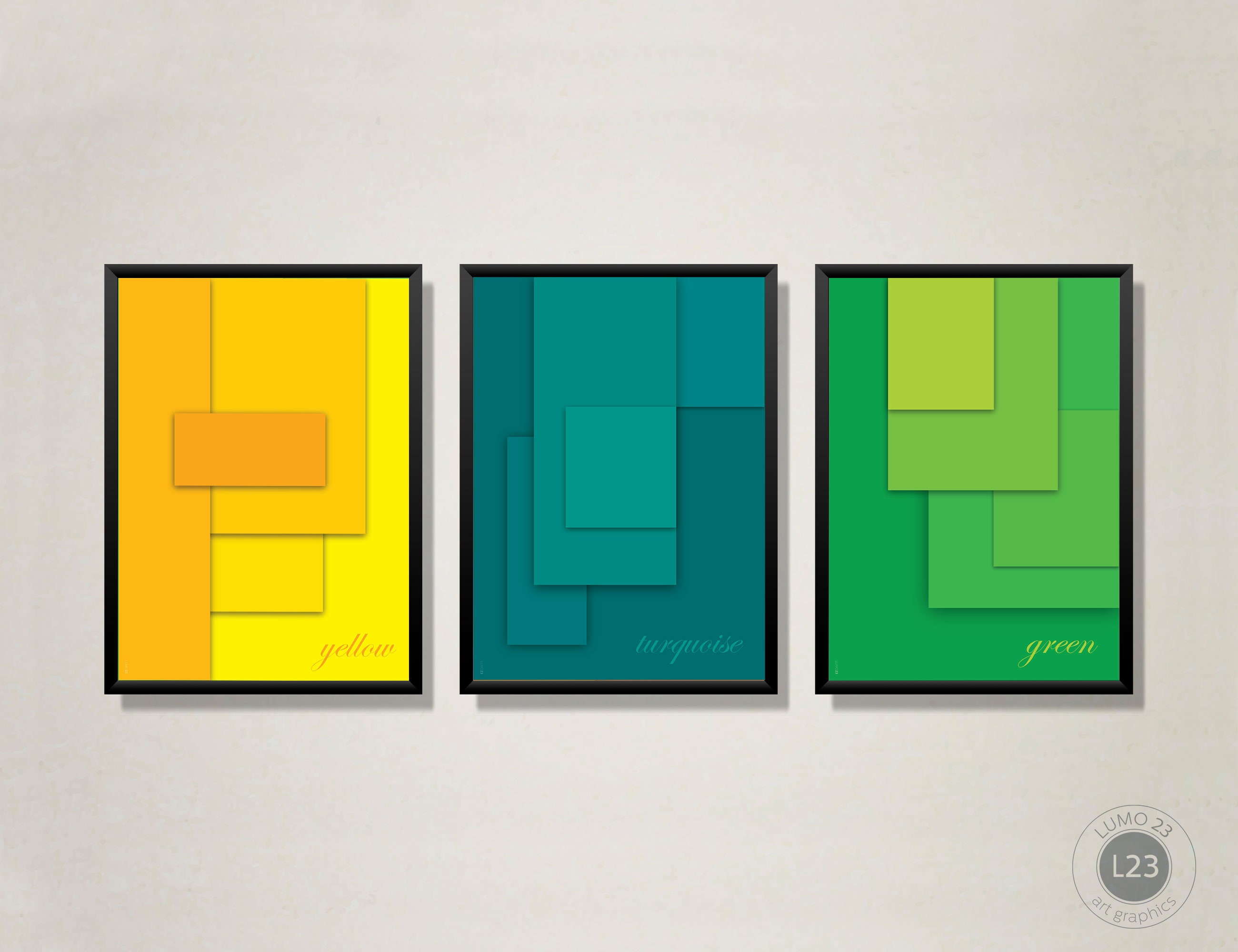 Yellow Color Poster Graphic Design Print Digital Printable Poster ...