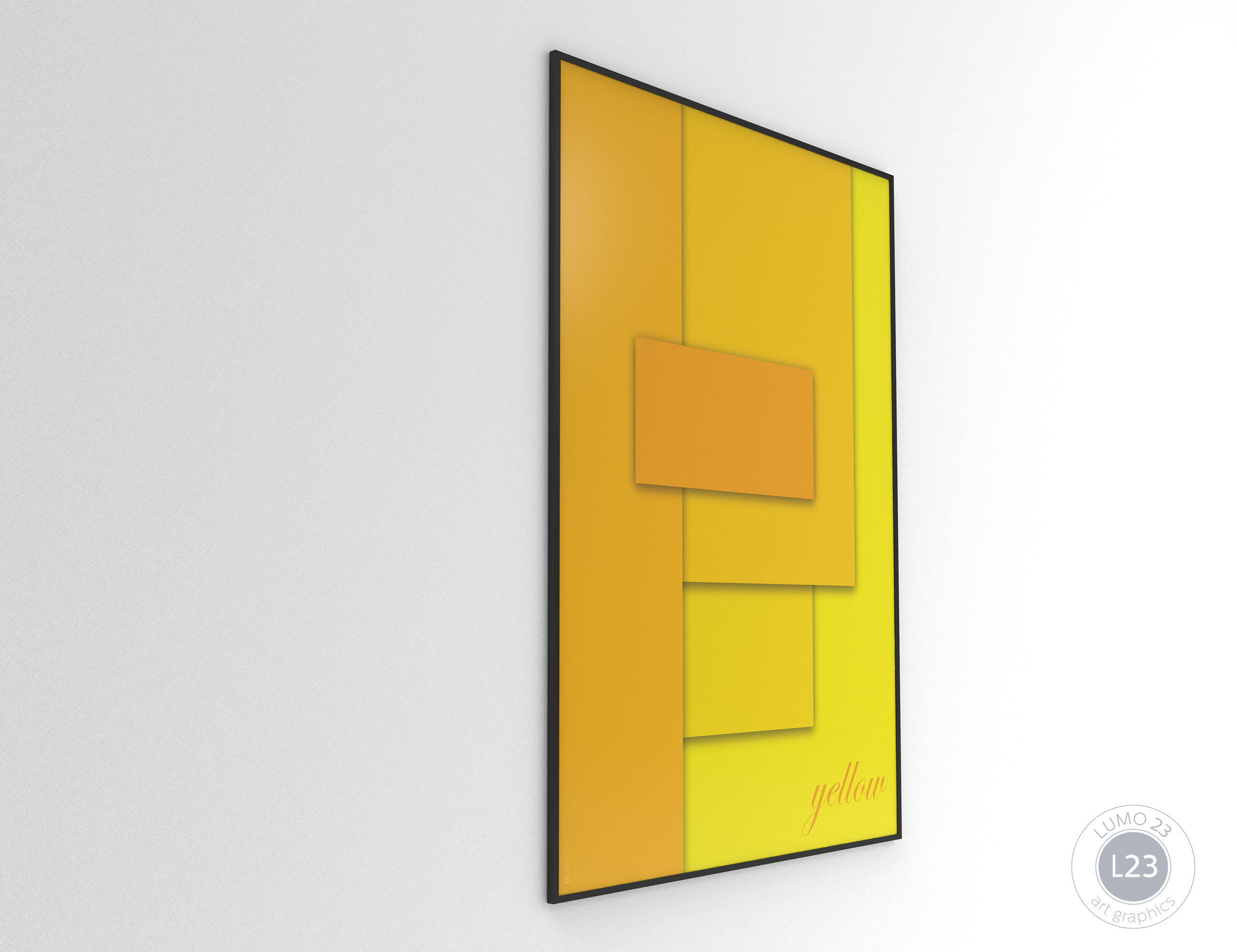 Yellow Color Poster Graphic Design Print Digital Printable Poster ...