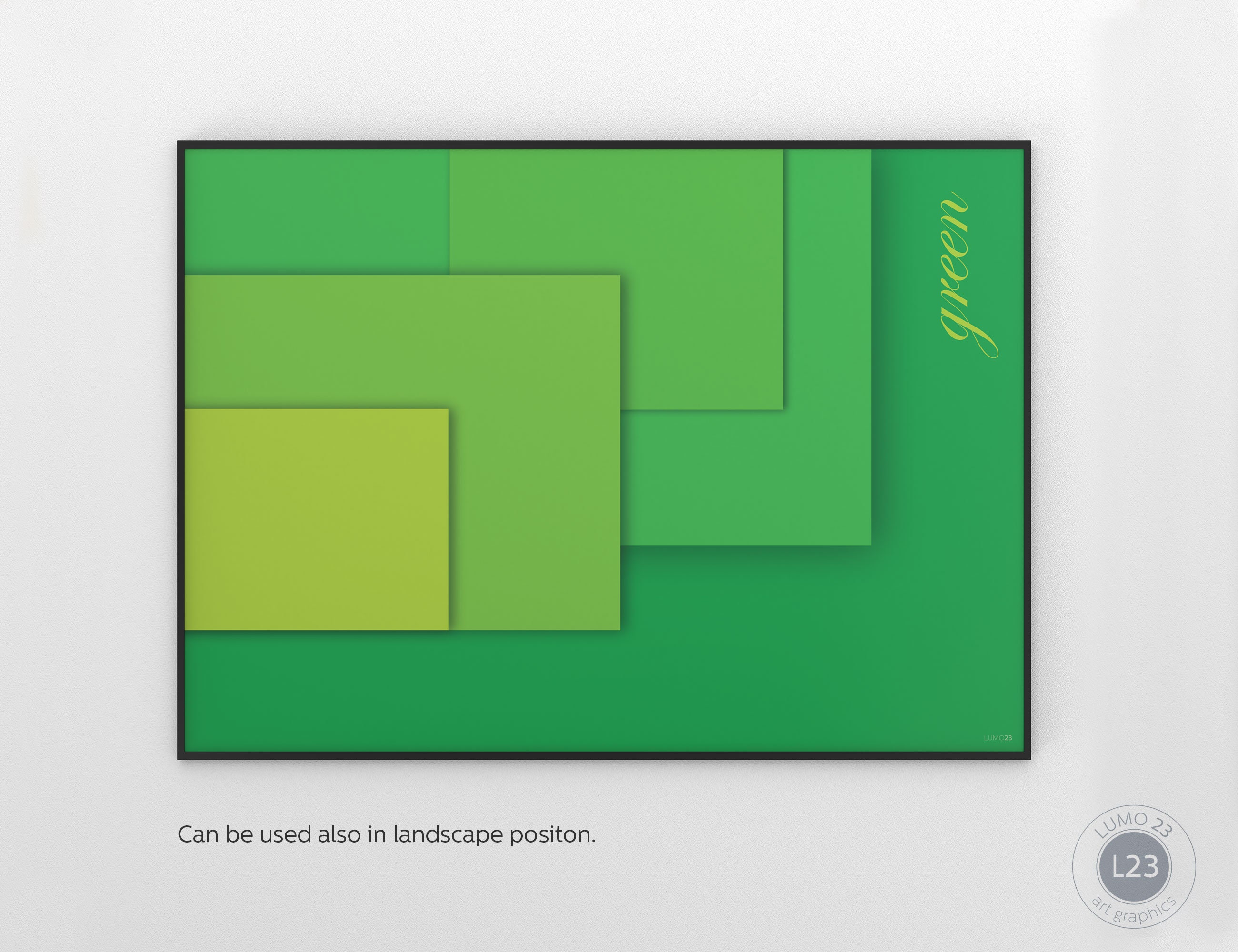 Green Color Poster Graphic Design Print Digital Printable Poster Green ...