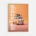 Retro VW Van Print Classic Car Art Road Trip Poster Design Orange VW ...