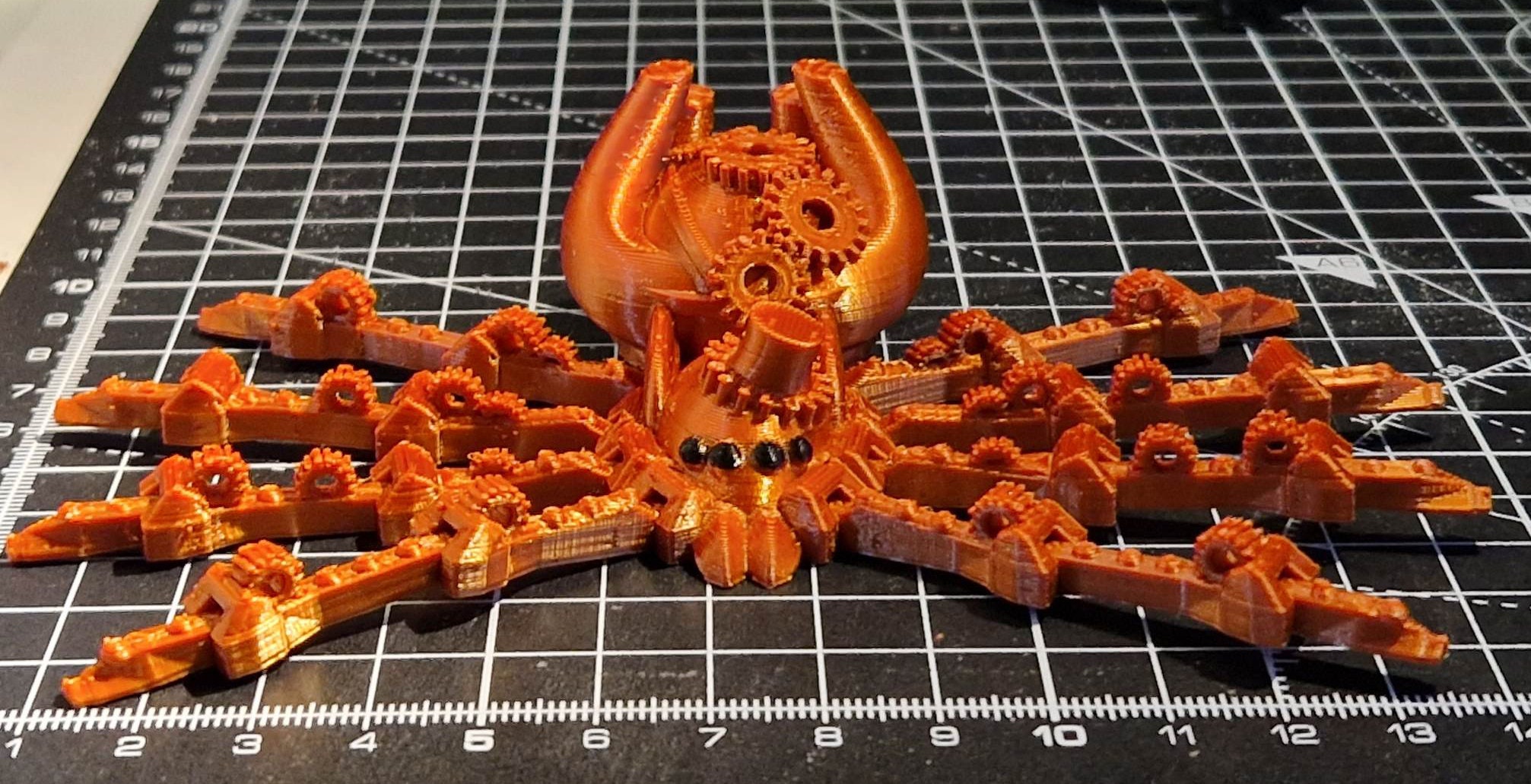 3D Printed STEAMPUNK SPIDER Fully Articulated / Moverble - Etsy