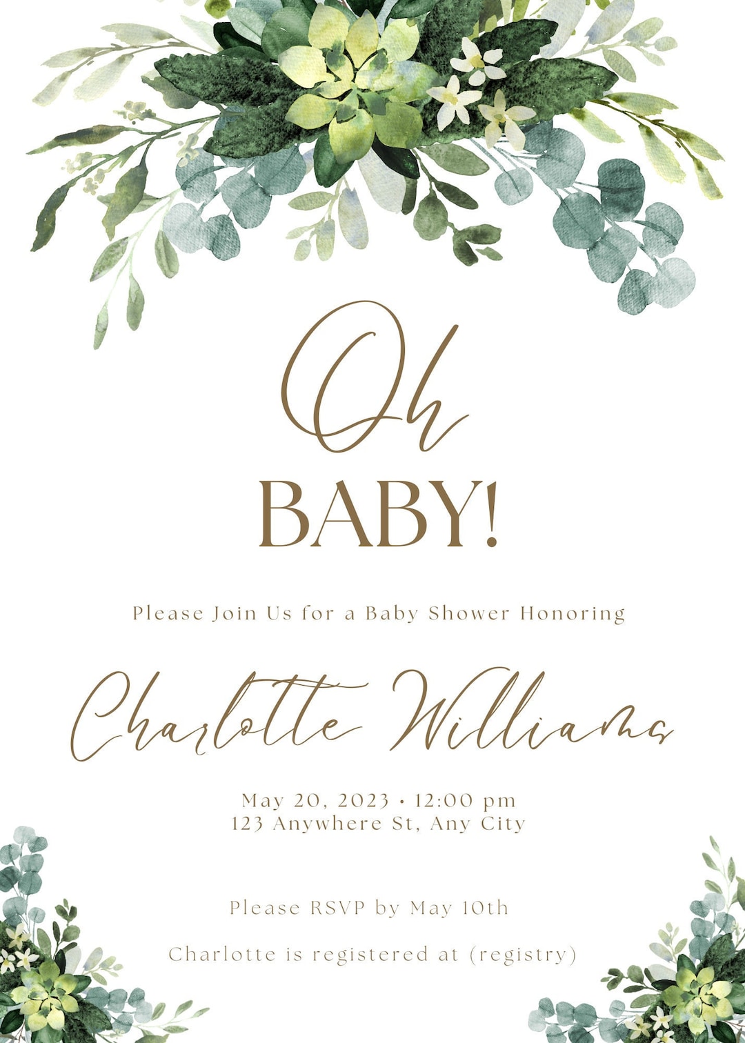 Neutral Baby Shower Invitation - Etsy