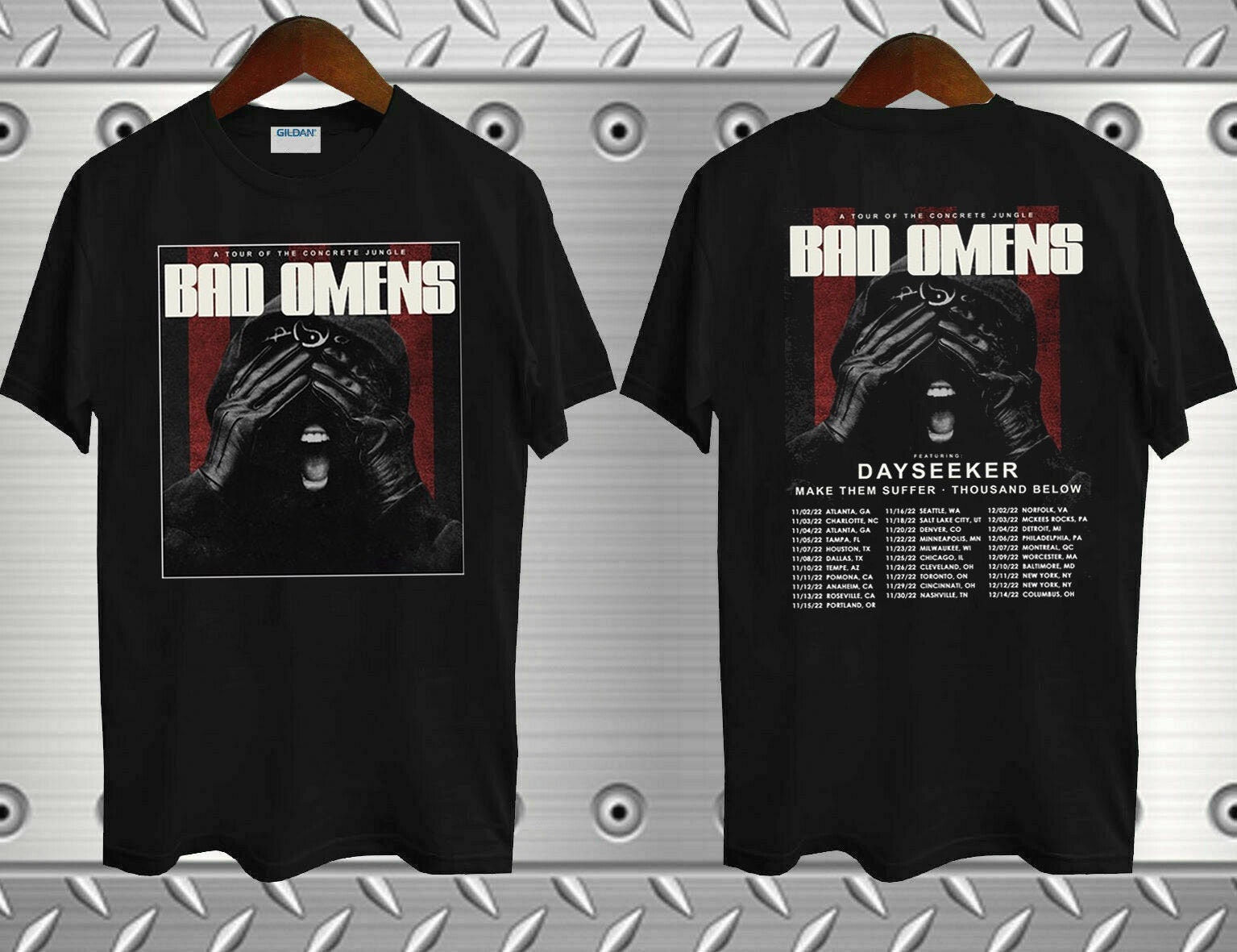 Bad Omens A Tour Of The Concrete Jungle Tour 2023 T-Shirt, 2023 Music Festival Starting at $20. ...