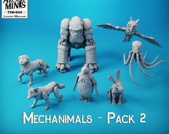 Animal Construct Dog Companion Mechanimals 32mm 28mm Miniatures for ...