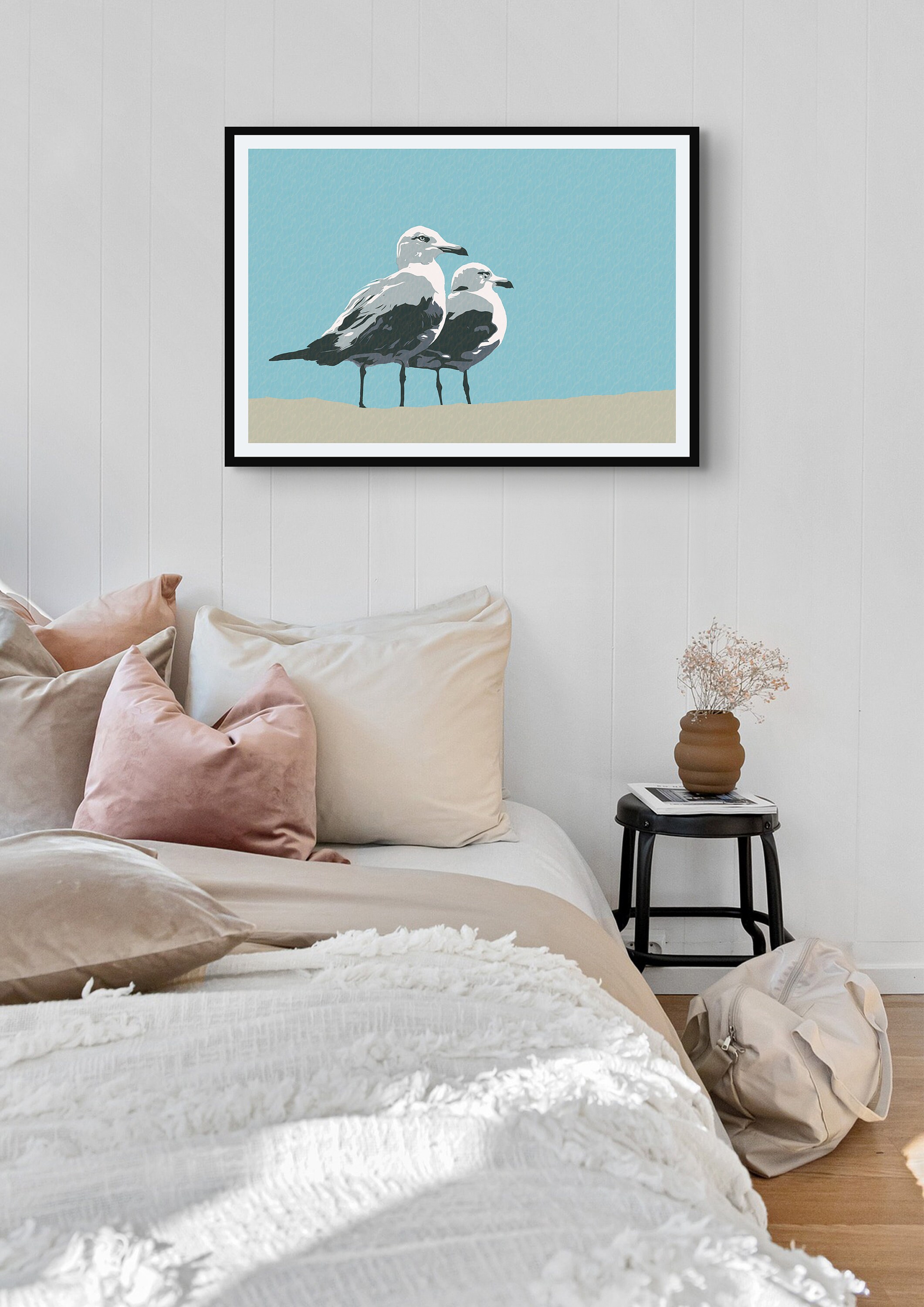 Seagull, Wall Art, Modern Wall Decor, Nursery Wall Decor, Kids Room ...