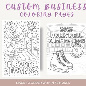 Custom Business Coloring Page – Personalized Client Gift | Add Logo ...