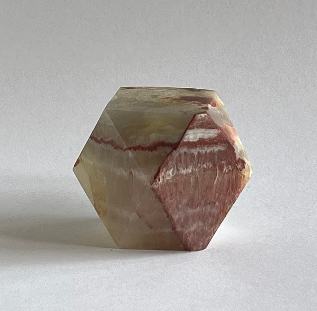 Onyx Geometric Shape / Tetradecahedron Paperweight - Etsy