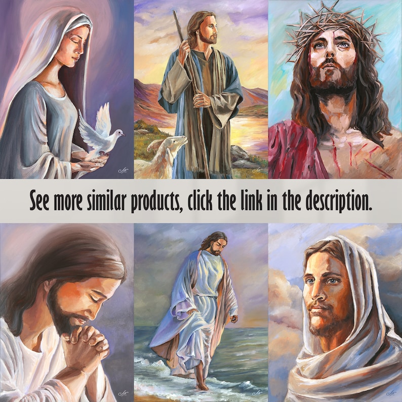 Colorful Jesus Christ Picture Printable Art Jesus Room Decor Downloaded ...