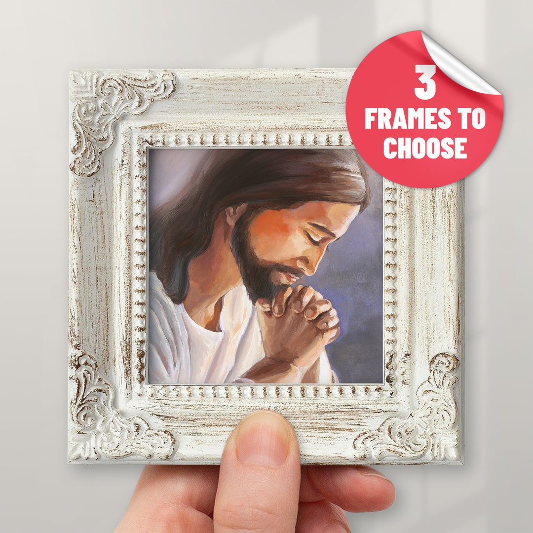 Realistic Jesus Christ Print With Frame Original Jesus Wall Decor From ...