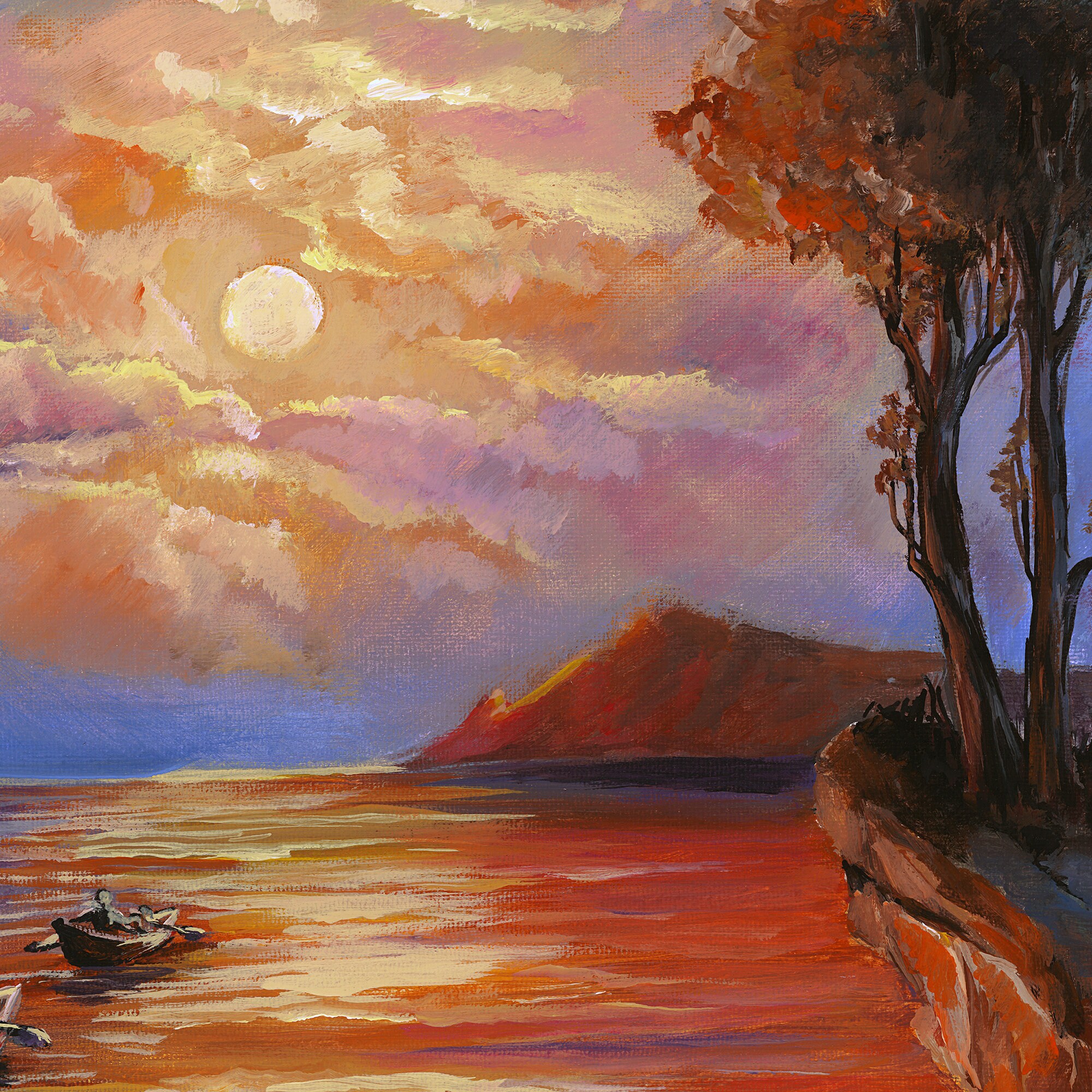 Hand Painted Original Landscape in Acrylic on Canvas, Landscape ...