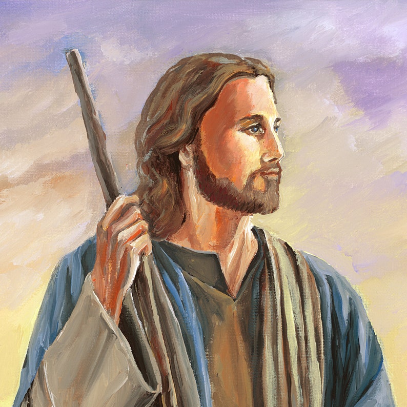 Realistic Jesus Christ Image Printable Original Jesus Wall Decor From ...