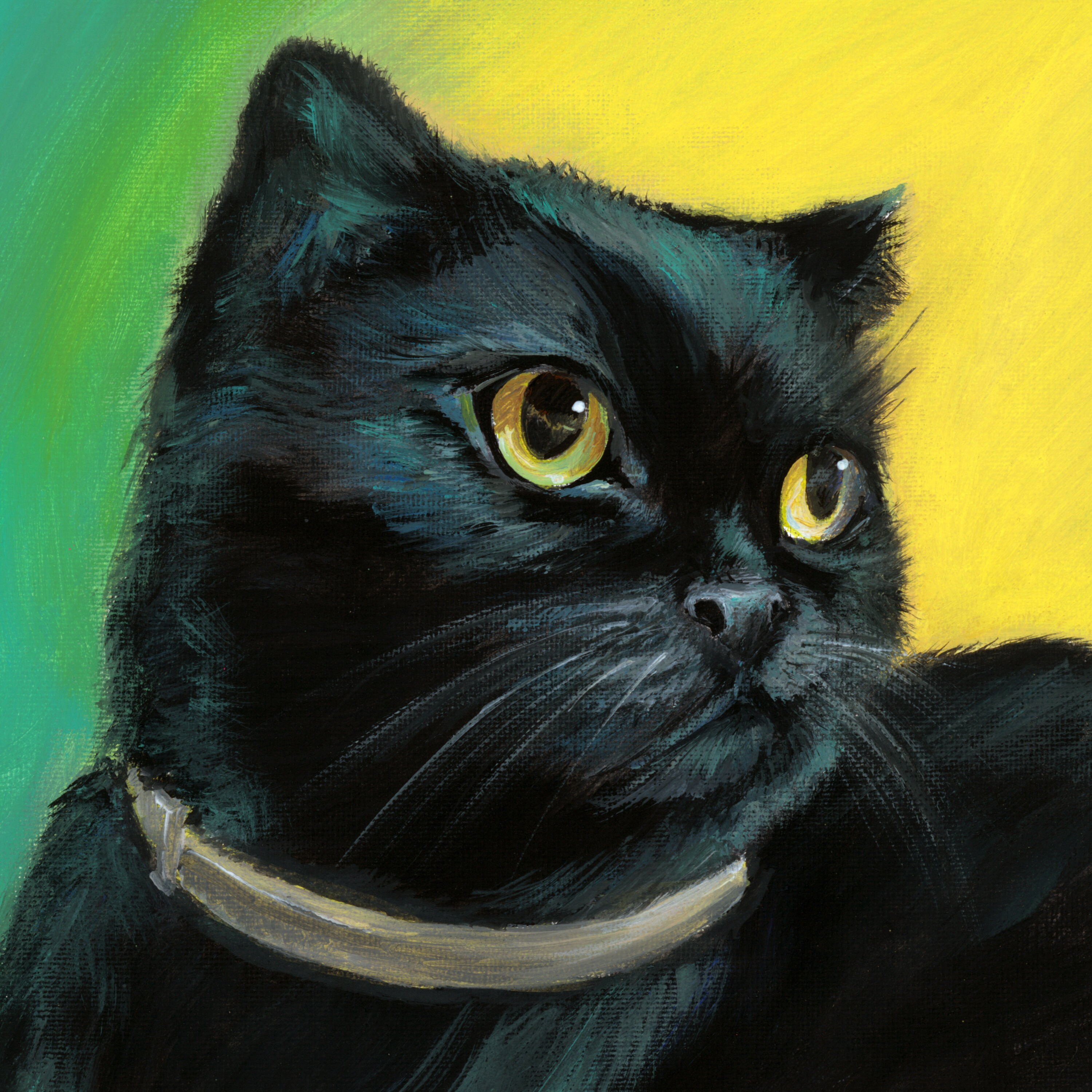 Custom Cat Original Painting on Canvas Realistic Cat Acrylic Painting ...
