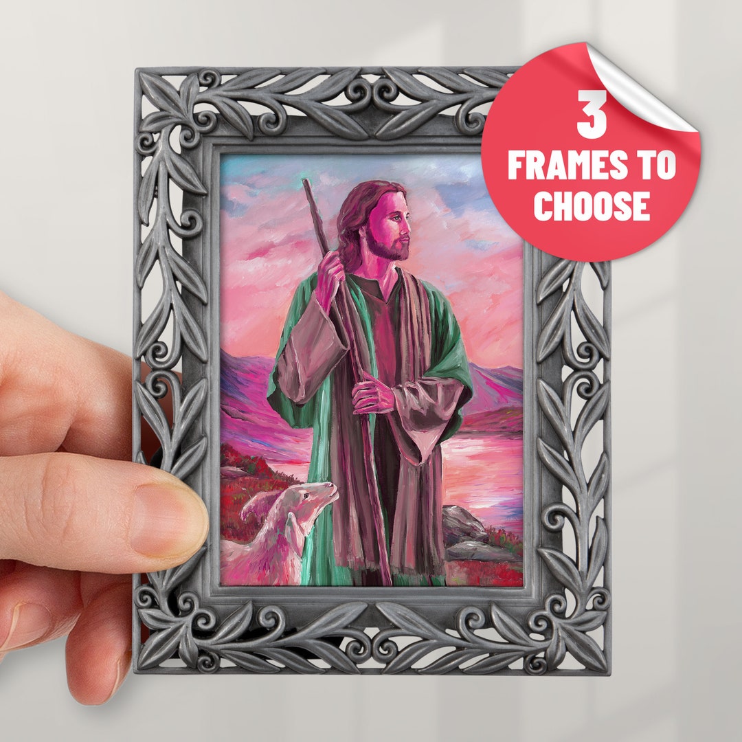 Colorful Jesus Christ Picture With Frame Art Jesus Room Decor From ...