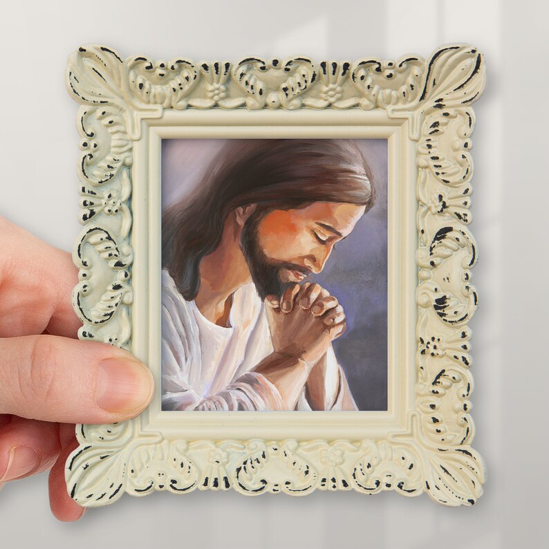 Realistic Jesus Christ Print With Frame Original Jesus Wall Decor From ...